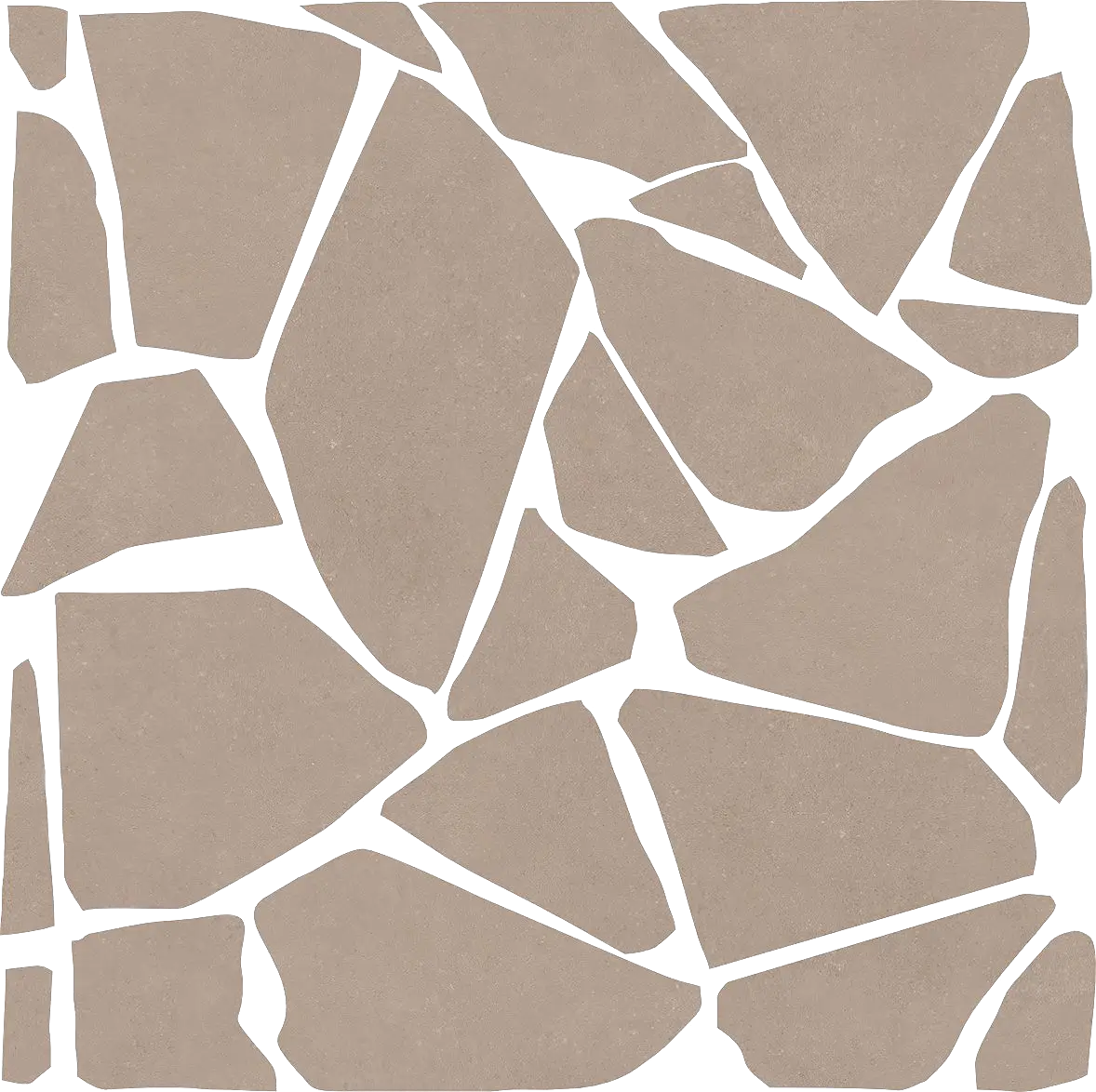 Mosaic tile, terracotta effect, brown 40x40 (Italy)