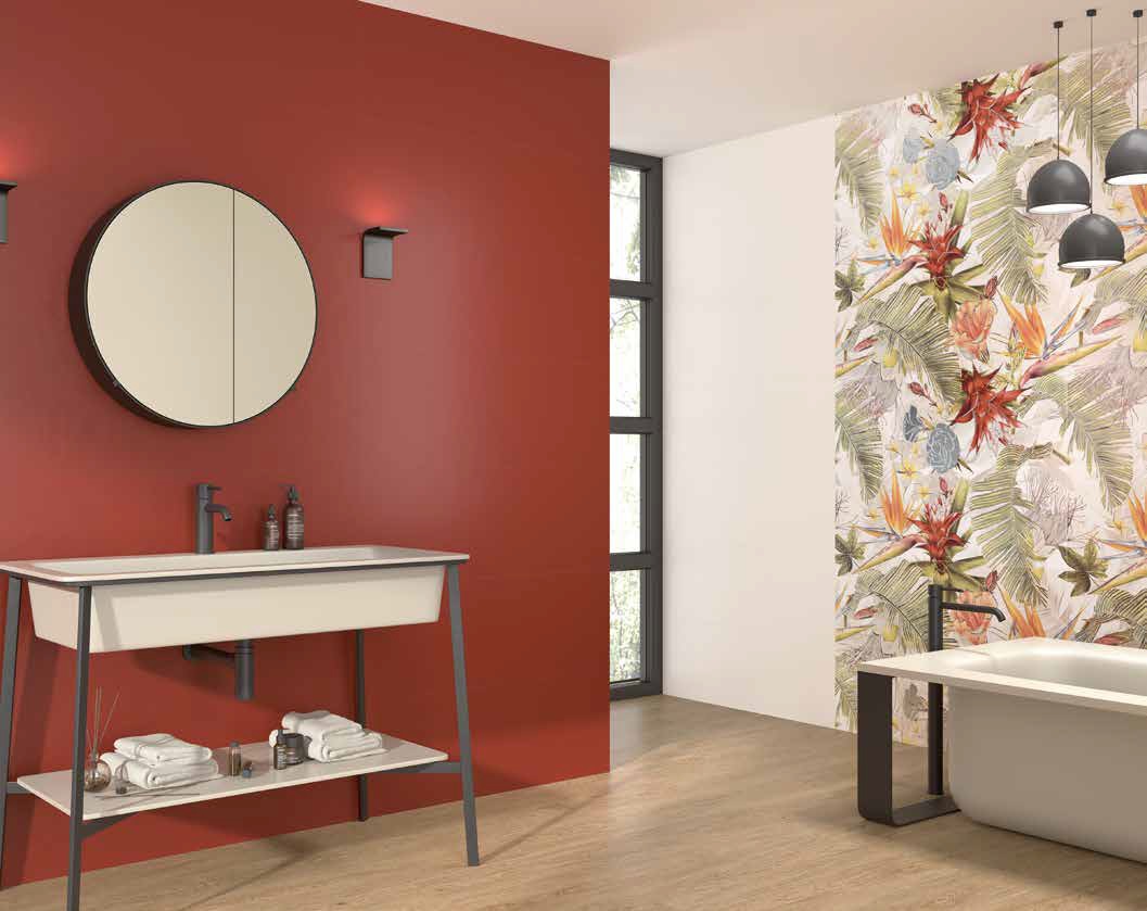 Overview of Cersaie 2018 Ceramic Tile Exhibition. Bologna, Italy