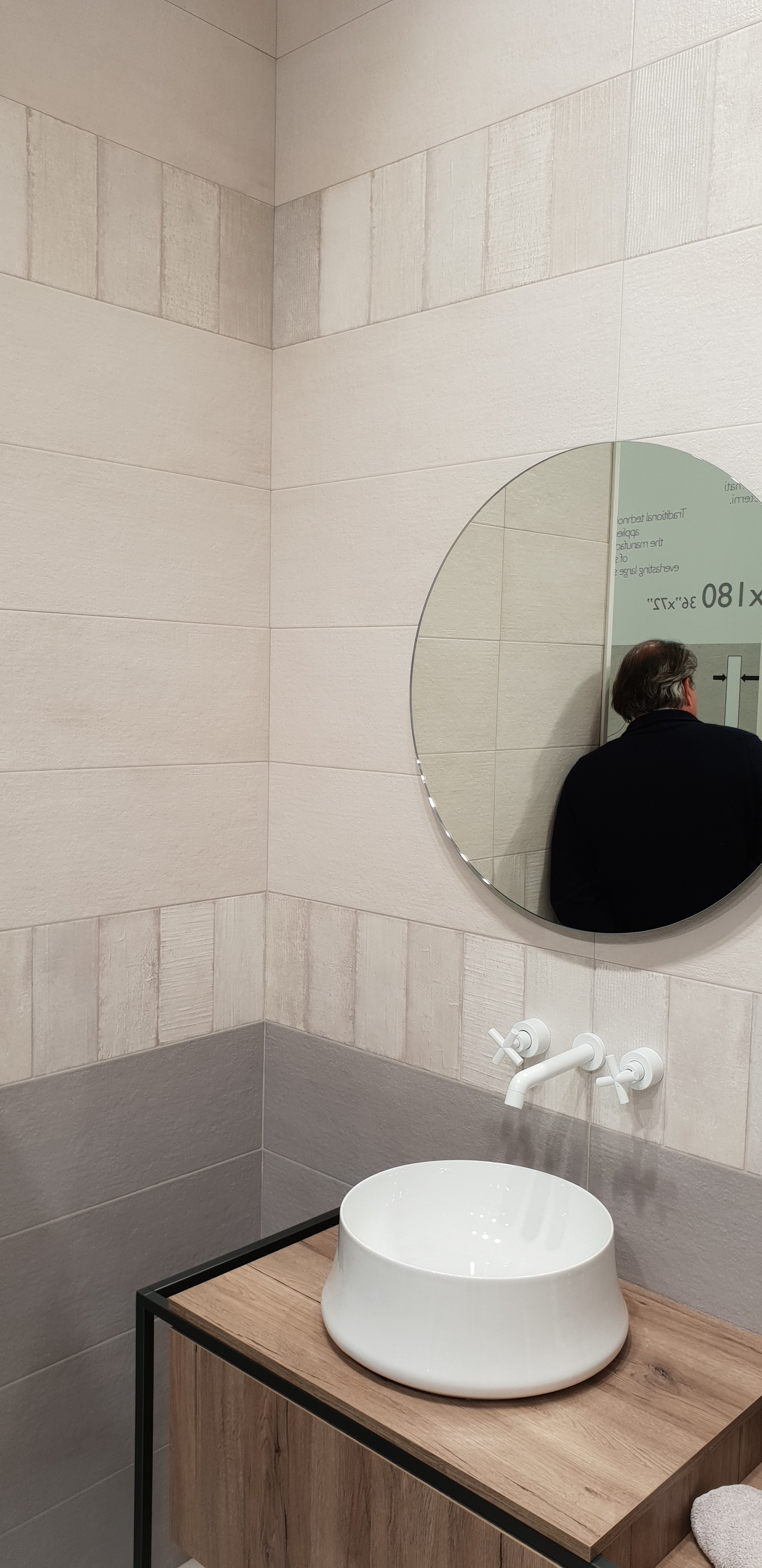 Overview of Cersaie 2018 Ceramic Tile Exhibition. Bologna, Italy