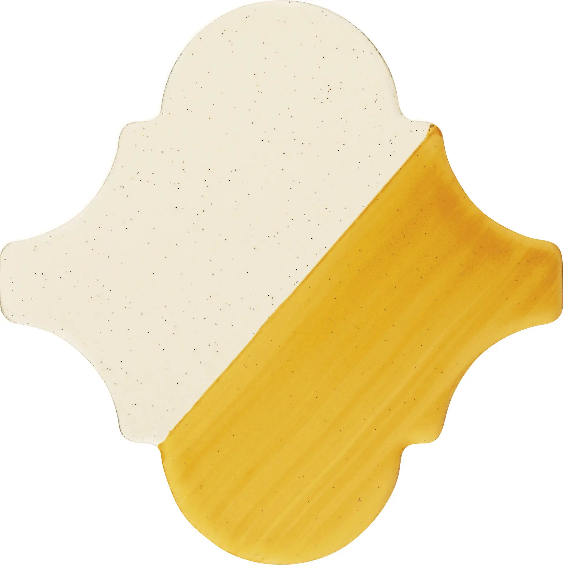 Décor, fait à la main, jaune, blanche, arabesque 15x15 (Portugal)