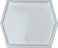 Azulejo gris, efecto monocolor, hexágono 13x15 (España)
