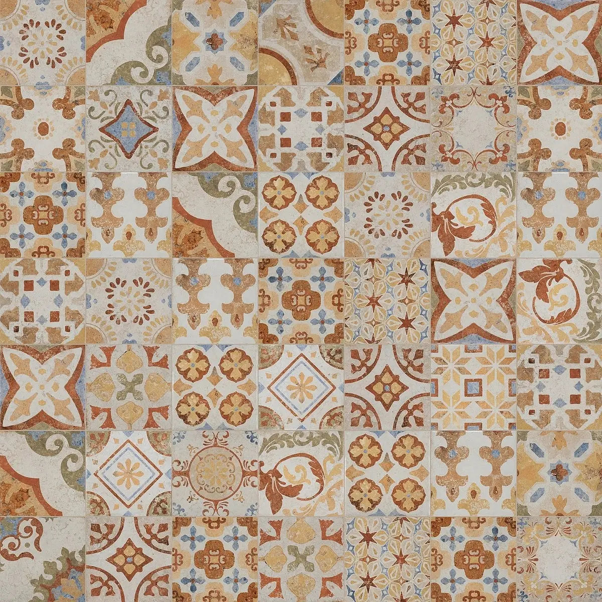 Brown tiles, patchwork, terracotta effect 20x20 (Italy). Reviews ...