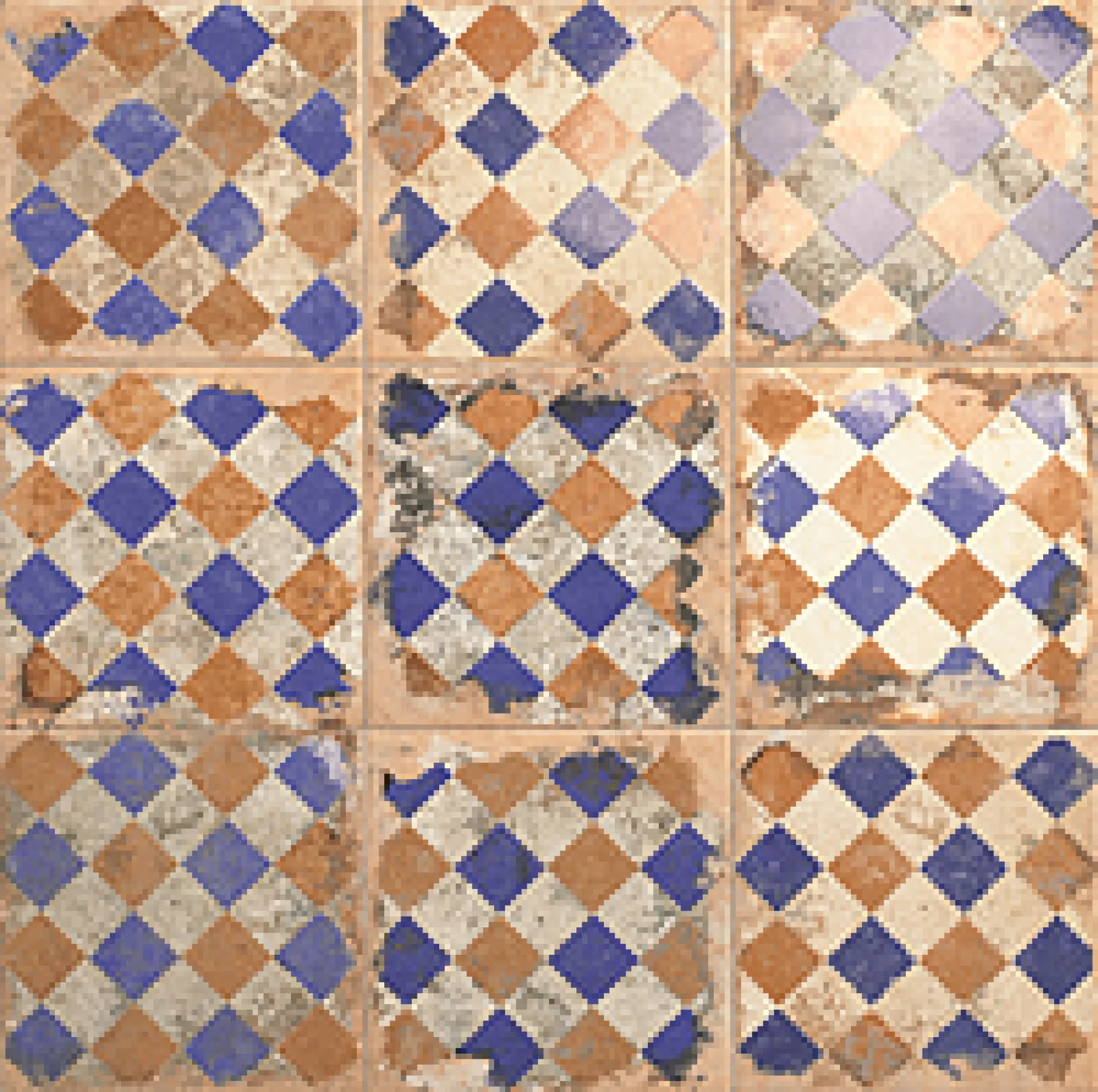 Multicolor tiles 20x20 (Spain). Reviews. Samples to the USA in 48h