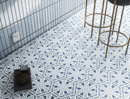 Radiant Tiles by Monopole. Effect encaustic, shape hexagon & honeycomb ...