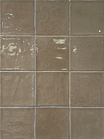Brown tiles, zellige 10x10 (Italy)
