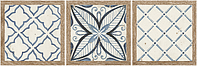 Multicolor tiles, patchwork, wood, faux encaustic tiles effect 15x45 ...