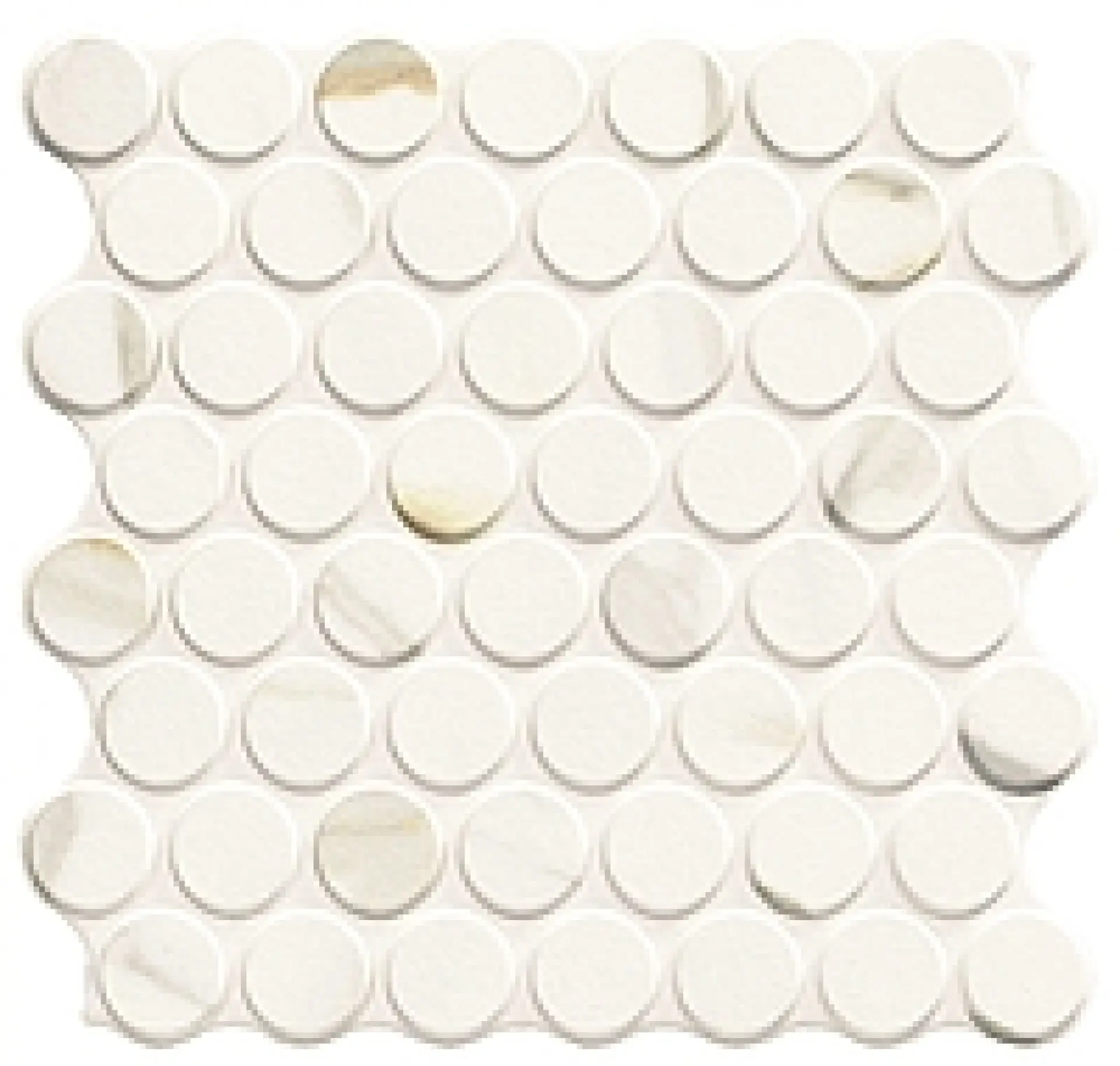 Mosaic effect tiles, calacatta effect, white 31x31 (Spain). Reviews ...