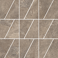 Mosaic tile, slate effect, brown 30x30 (Italy)