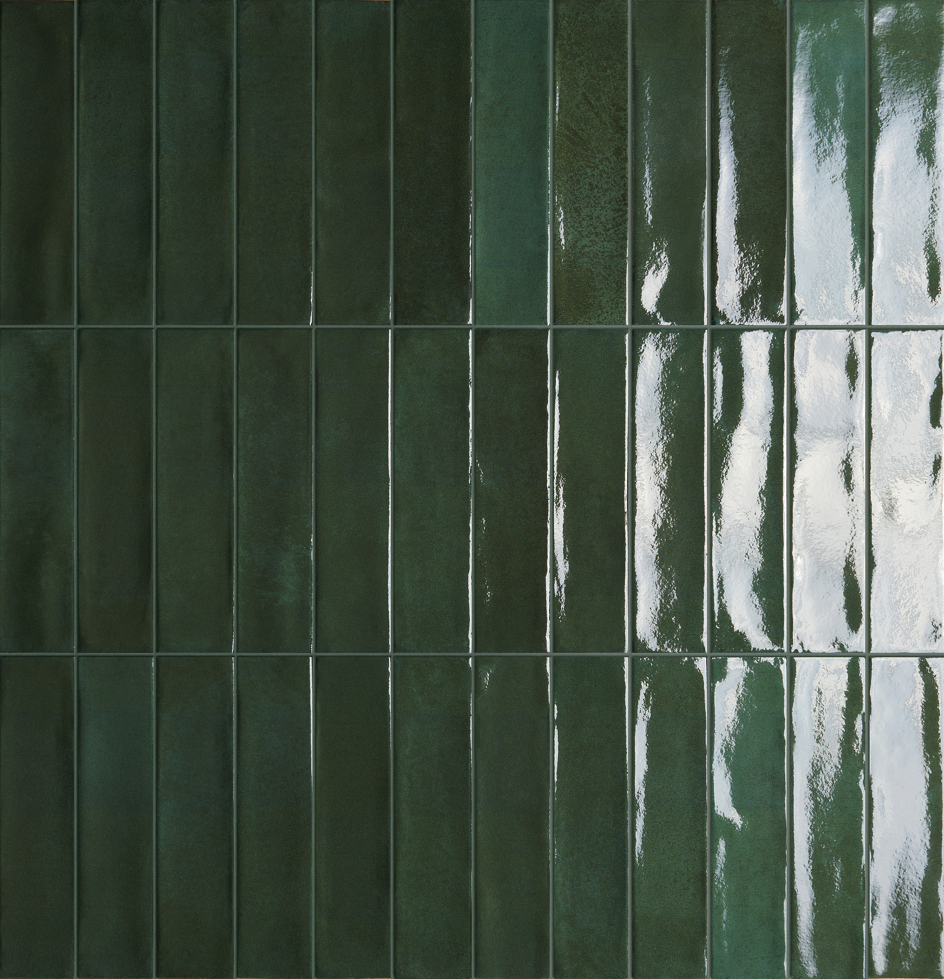Green tiles, zellige, brick effect 5x20 (Italy). Reviews. Samples to ...