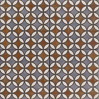 Multicolor tiles, faux encaustic tiles effect 21x21 (Italy). Reviews ...