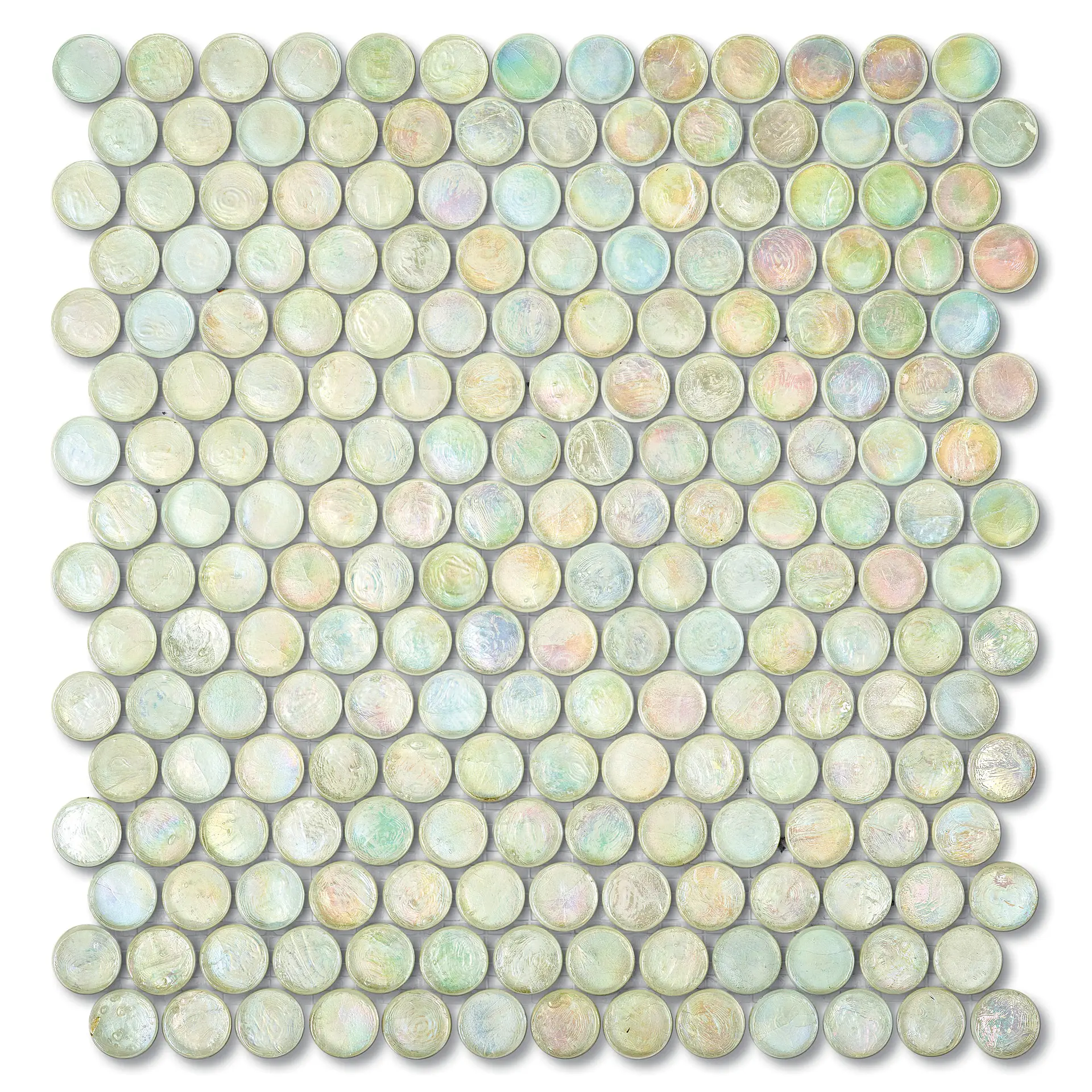 Mosaic tile, mother-of-pearl effect, green, white, circle 28x29 (Italy). Reviews. Samples to the ...