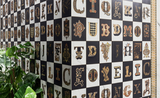 Alphabet Tiles by Versace. Discontinued