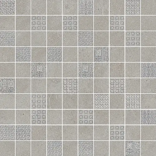 Mosaici su rete/carta. Uso pavimento, origine Italia